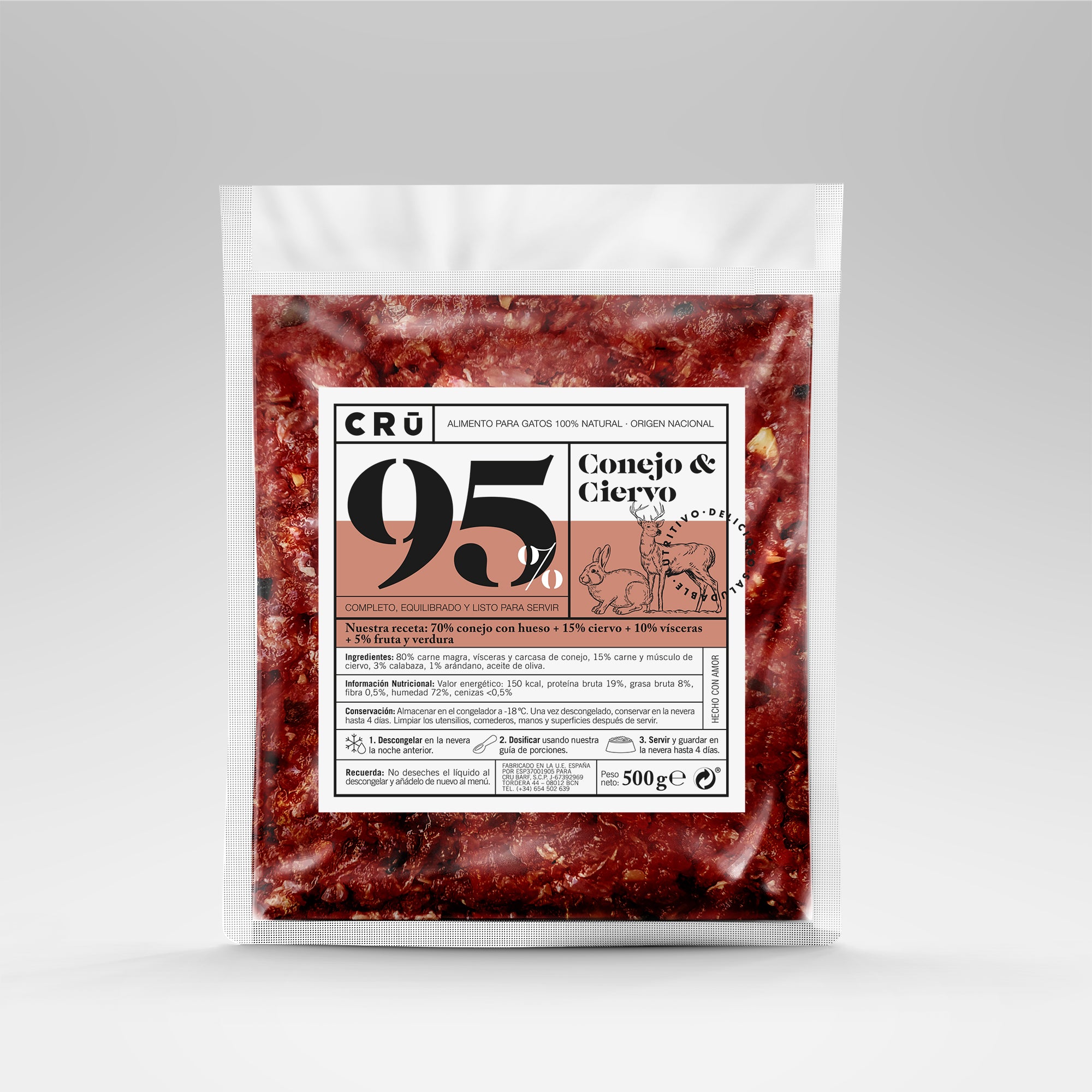 CRU Rabbit and Deer Complete Menu for cats